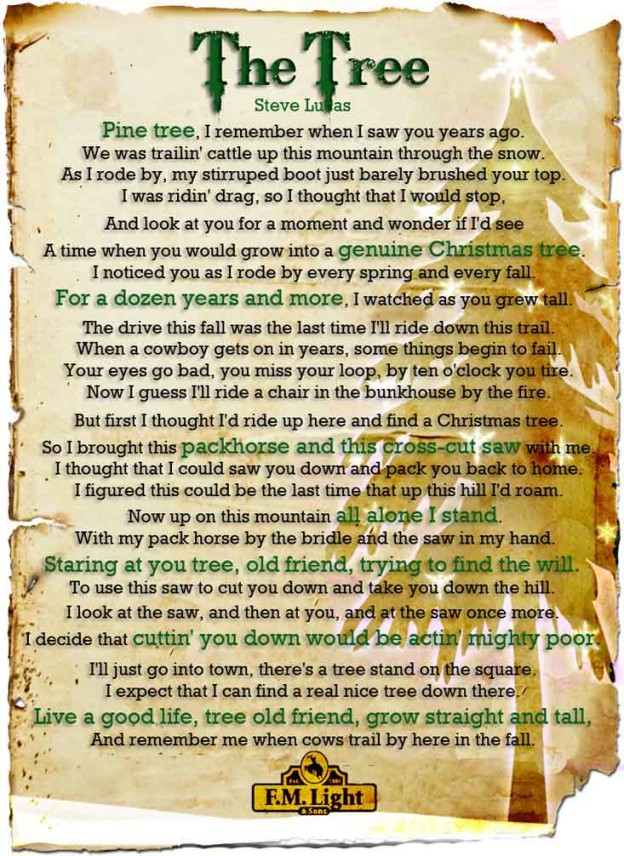 The Tree - A Christmas Poem by Steve Lucas